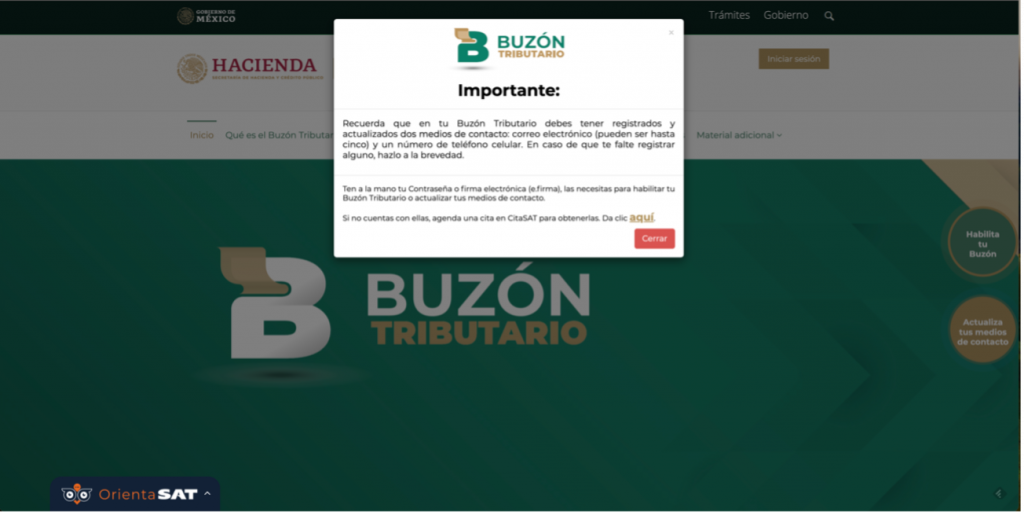 Cómo checar el buzón tributario del SAT - Contec Connect